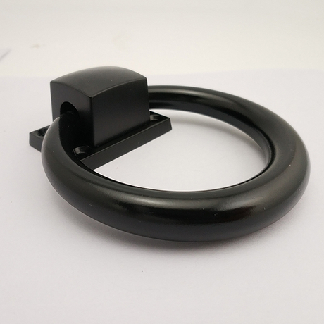 Zinc Alloy Black Circle Gate Round Ring Handle Retro Entrence Door ...
