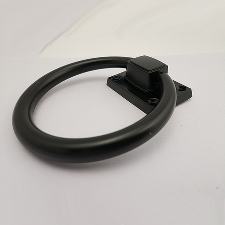 Gold silver wooden chair pull knob chrome drop ring handle Bronze ...