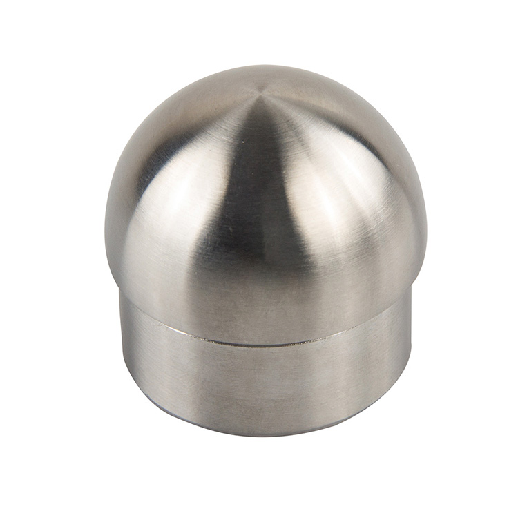 Stainless Steel 304 316 Handrail Tube Dome Cap Metal Pipe End Cap - Buy ...