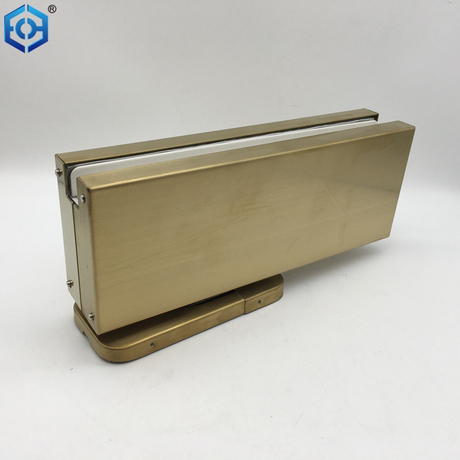 Satin Brass No-Digging Floor Spring Hydraulic Patch for Glass Door ...