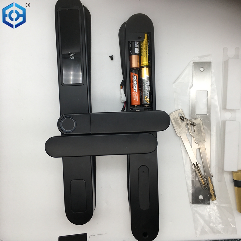 Smart Fingerprint Door Lock with Handle Touch Screen Keypad Deadbolt ...