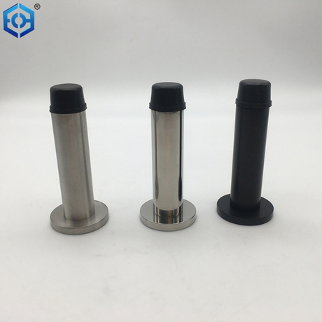 Stainless Steel Door Stops Wall Mounted Fittings With Rubber Buffer ...