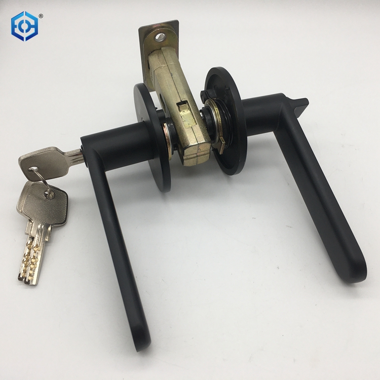 Room Handle Latch Home Door Lock with Key Interior Door Handle Lock ...