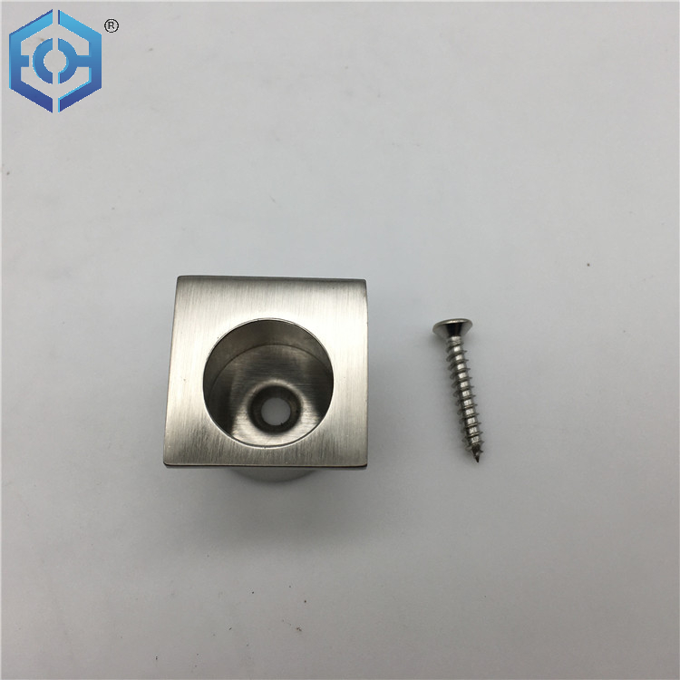 Square Or Round Pull Stainless Steel Concealed Door Finger Handle ...