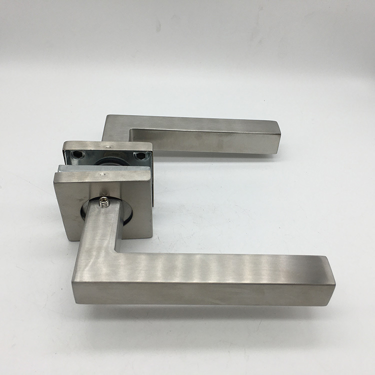 Modern Door Hardware Hollow Stainless Steel Square Rose External Door ...