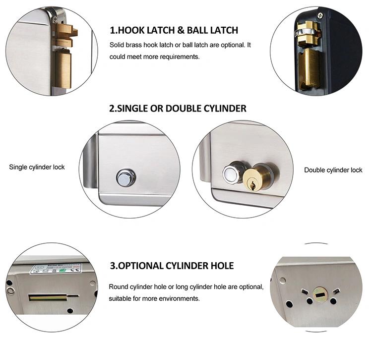 Smart Single Cylinder Electronic Door Lock Electric Rim Lock - Buy rim ...