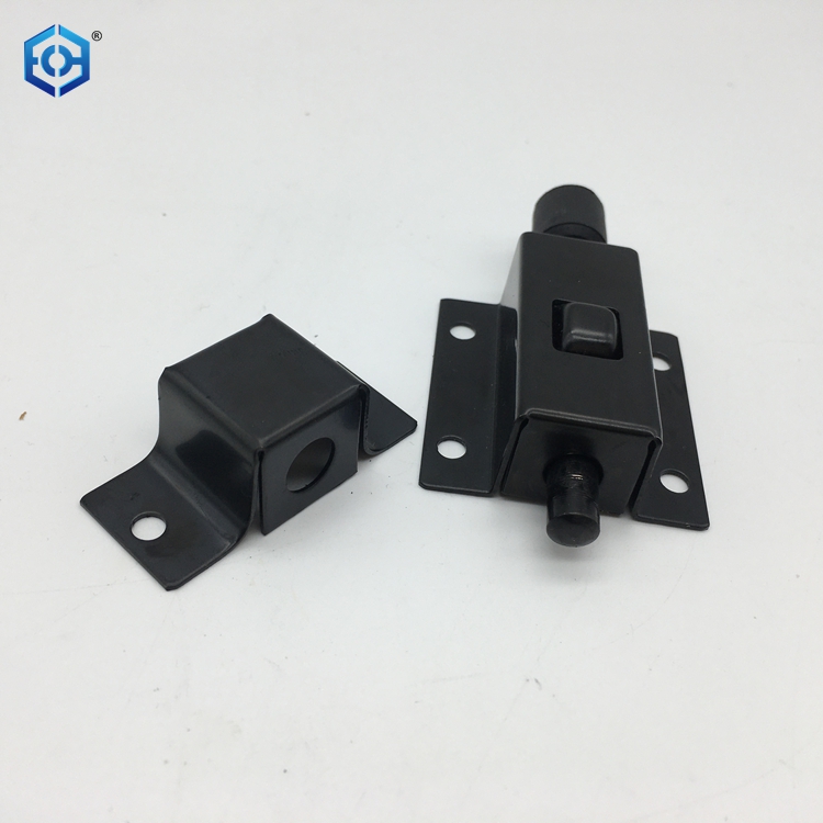 Window Cabinet Push Button Spring Load Automatic Door Bolt Latches Lock ...