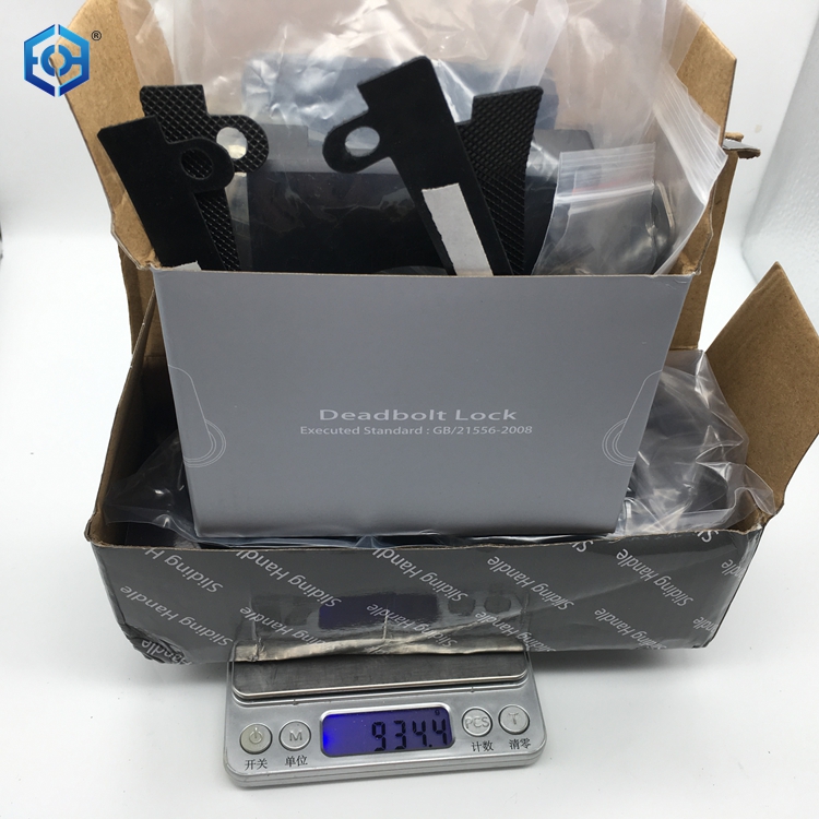 Black Zinc Alloy Sliding Door Lock for Slim Glass Door Frame - Buy ...