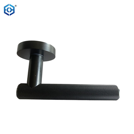 Modern Front Door Hardware Stainless Steel knurled lever door handles - Buy knurled lever door ...