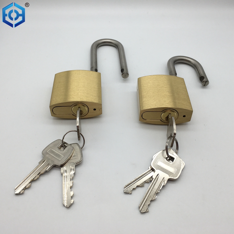 Solid Brass Interchangeable Core Padlock with Key with Wide Lock Body ...