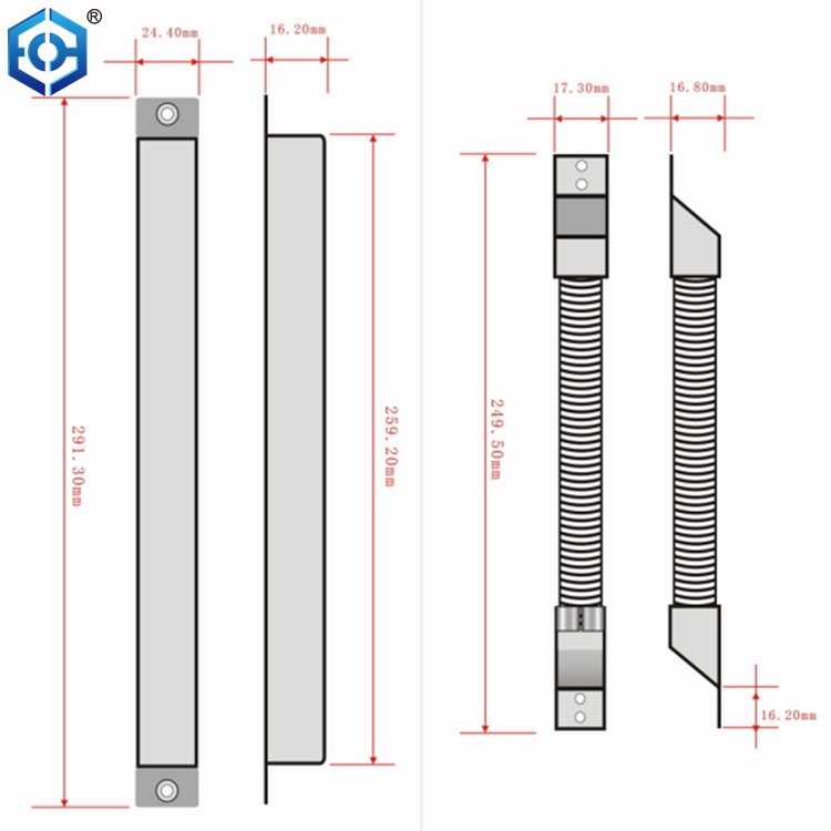 Stainless Steel Or Steel Concealed Door Loop Chrome Finish - Buy door ...
