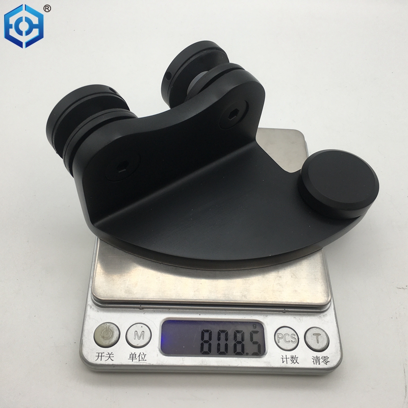 Black Stainless Steel Offset Pivot Hinge For Glass Door Bottom Left ...