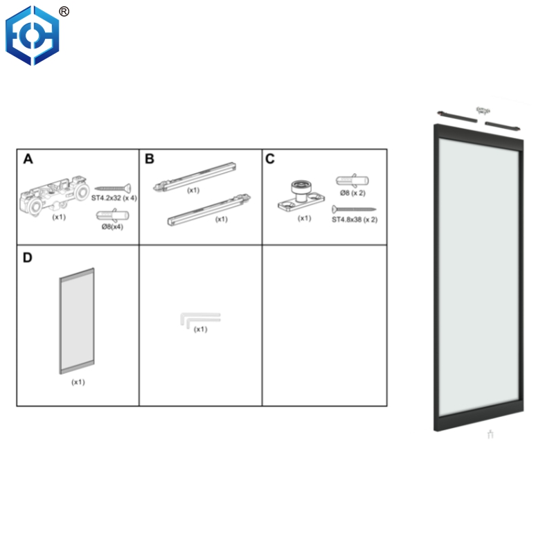 Soft Closing Interior Wall Mount Hidden Track Floating Sliding Door ...