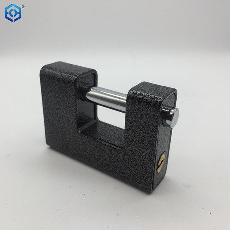Black Heavy Duty Steel Square And Rectangle Type with 4 Keys Padlock ...