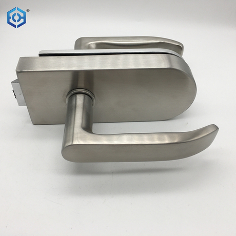 Stainless Steel Frameless Glass Lock with Fixed Handle for Glass Door ...