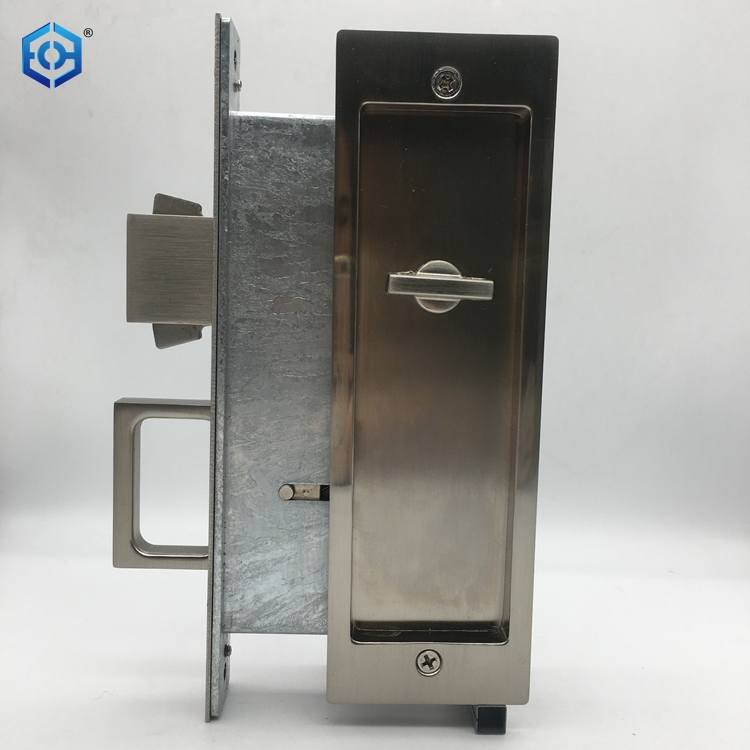 Zinc Alloy Modern Rectangular Mortise Dummy Pocket Door Lock - Buy ...