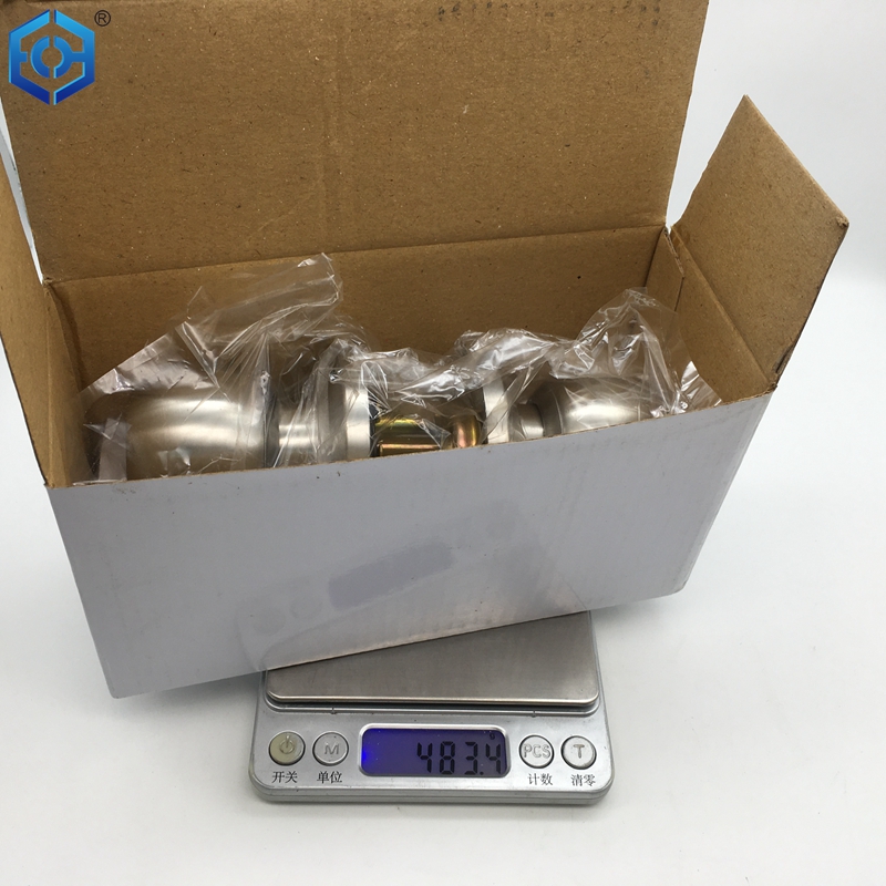Satin Nickel Stainless Steel 201 Bathroom Door Knob Lock with Privacy ...