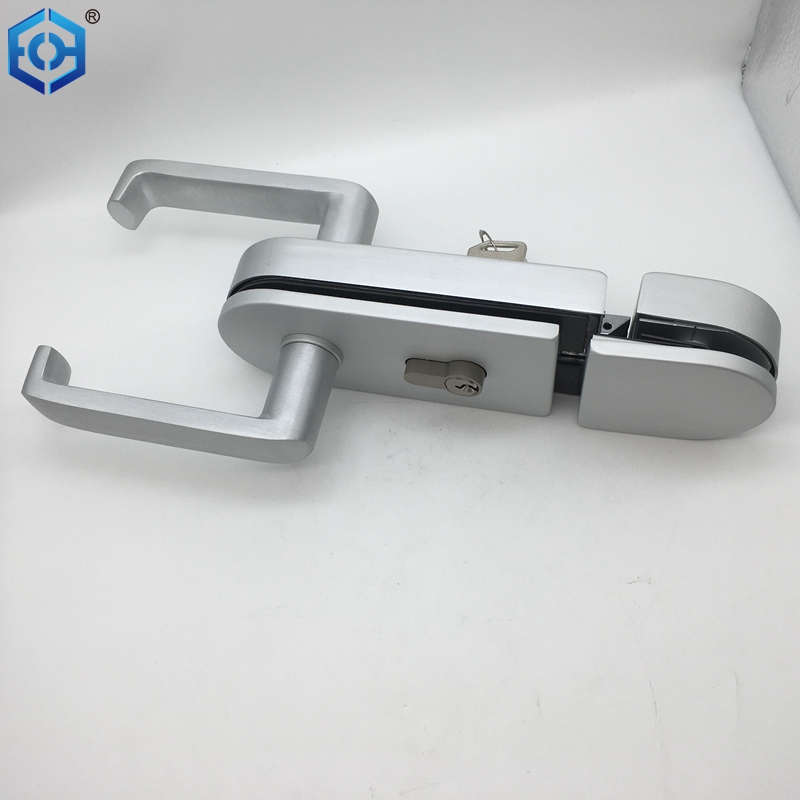 10-15mm Glass Door Lock Stainless Steel Sliding Handle Office Bathroom ...