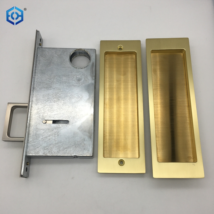 Zinc Alloy Modern Rectangular Privacy Pocket Door Mortise Lock - Buy ...
