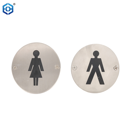 Stainless Steel Wall Sticker Male Female Restroom Signs Men Women ...