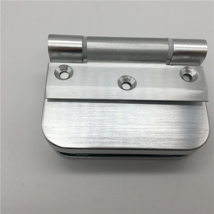 Silver Small Size Aluminum Door Hinge For Showroom Glass To Wall Glass ...
