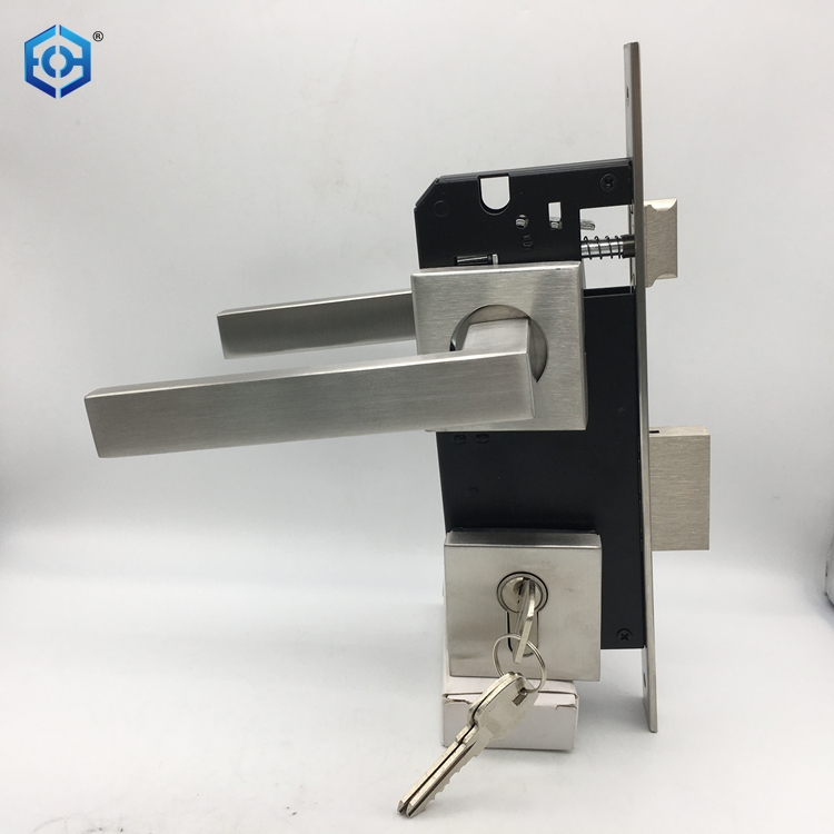 Heavy Duty Door Lock Double Sided Stainless Steel Handle Lock Mortise ...