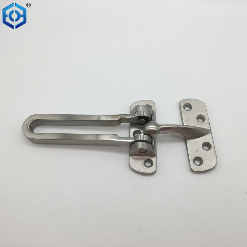 Stainless Steel Security Door Guard Gate Latches Swing Bar Door Lock ...