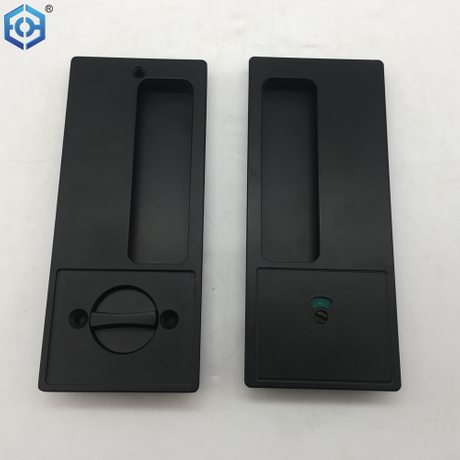 Black Zinc Alloy Recessed Sliding Door Lock Hidden European Mortise ...