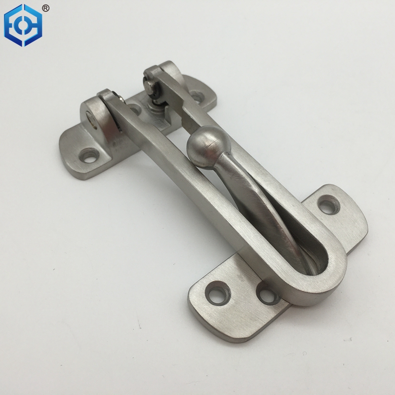 Stainless Steel Security Door Guard Gate Latches Swing Bar Door Lock ...