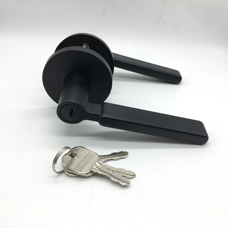 Matte Black Privacy Door Levers Heavy Duty Bed And Bath Door Locks ...