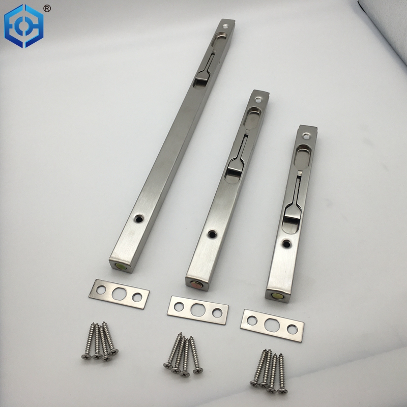 Stainless Steel Flush Bolt with Bolt Work on One Side And Folding Lever ...