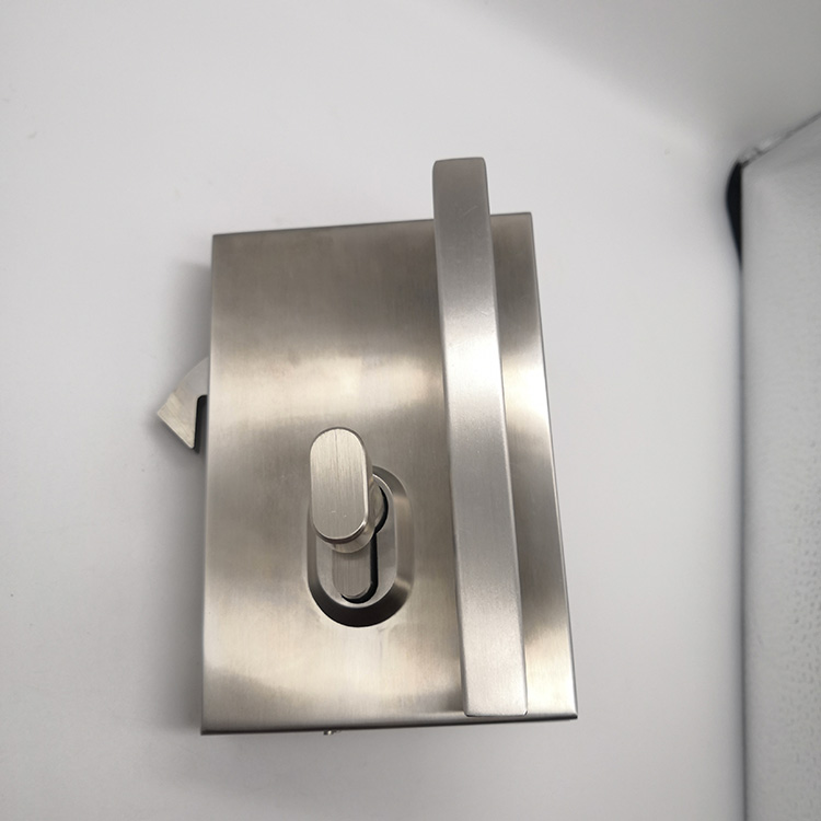 Everstrong Stainless Steel Frameless Single Glass Sliding Door Lock ...