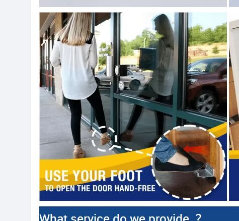 Step n pull Opening Doors One Step Foot Door Handle Operated Touchless ...