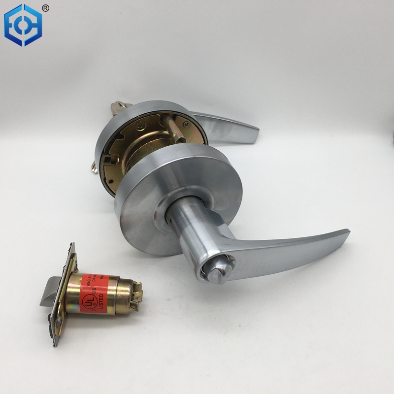 Heavy Duty Commercial Lever Door Lock Satin Chrome Non-Handed Grade 2 ...