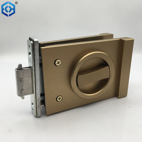 Golden Aluminum Slim Frame Sliding Glass Door Handle Lock - Buy patio ...