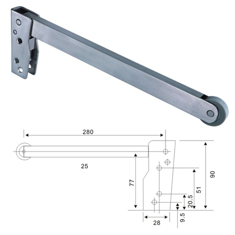 Pss Stainless Steel 304 Door Closer Door Selector (L-Shape) - Buy Door ...