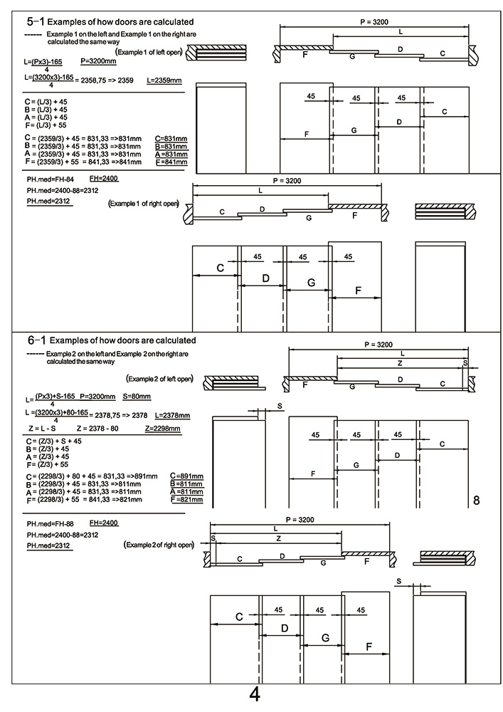 Wooden Sliding Door Soft Closing Synchronized Syntropy Sliding System ...