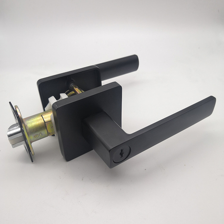 black Sentry Safety Trim Lever Handle Lock Keyed Unique - Buy Handle ...